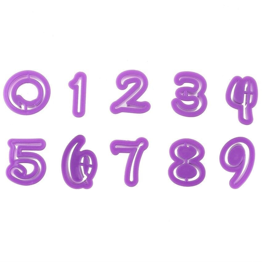 Fun Font Number Cutters | Dough Tools
