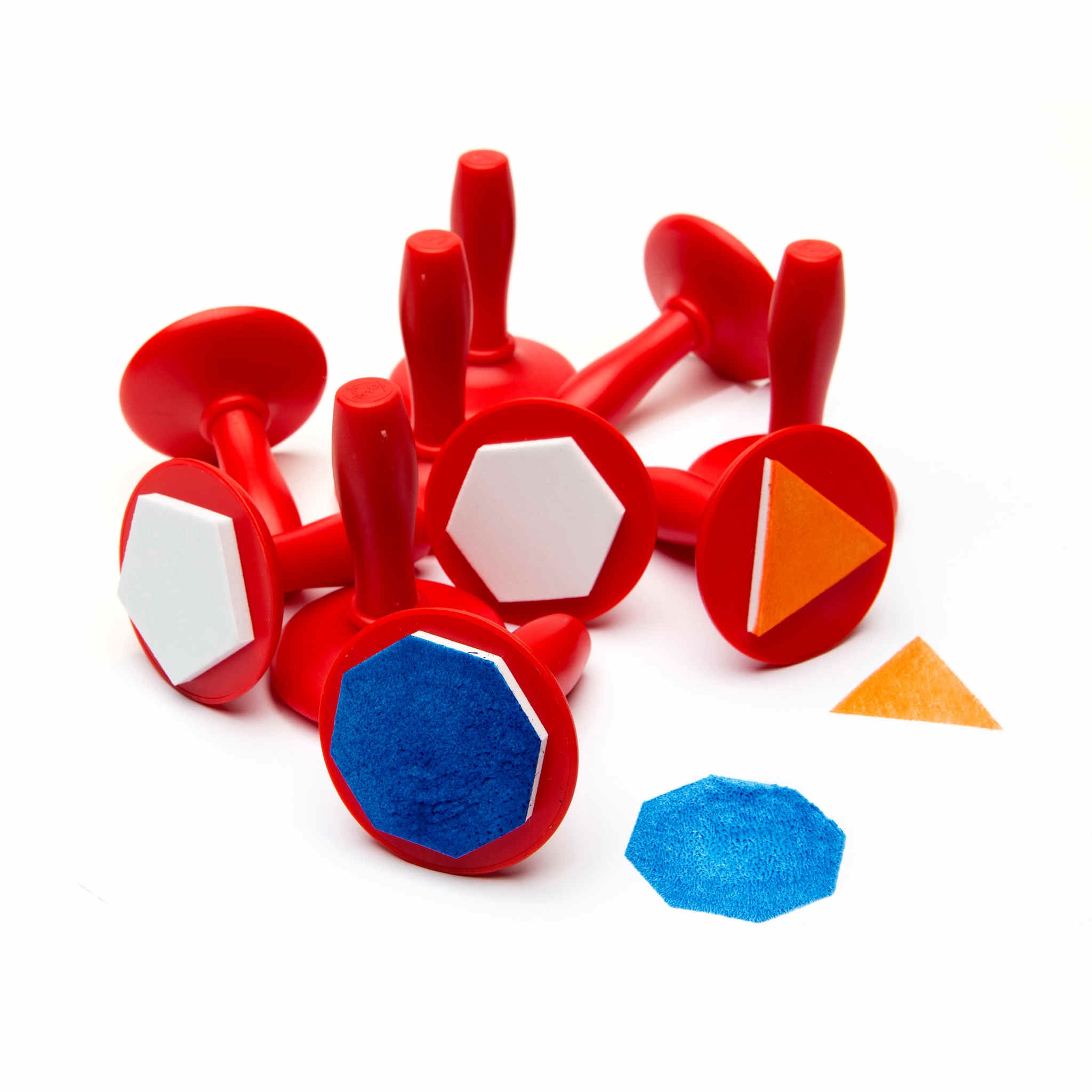 Geometric Shape Stampers (Red) | Dough Tools